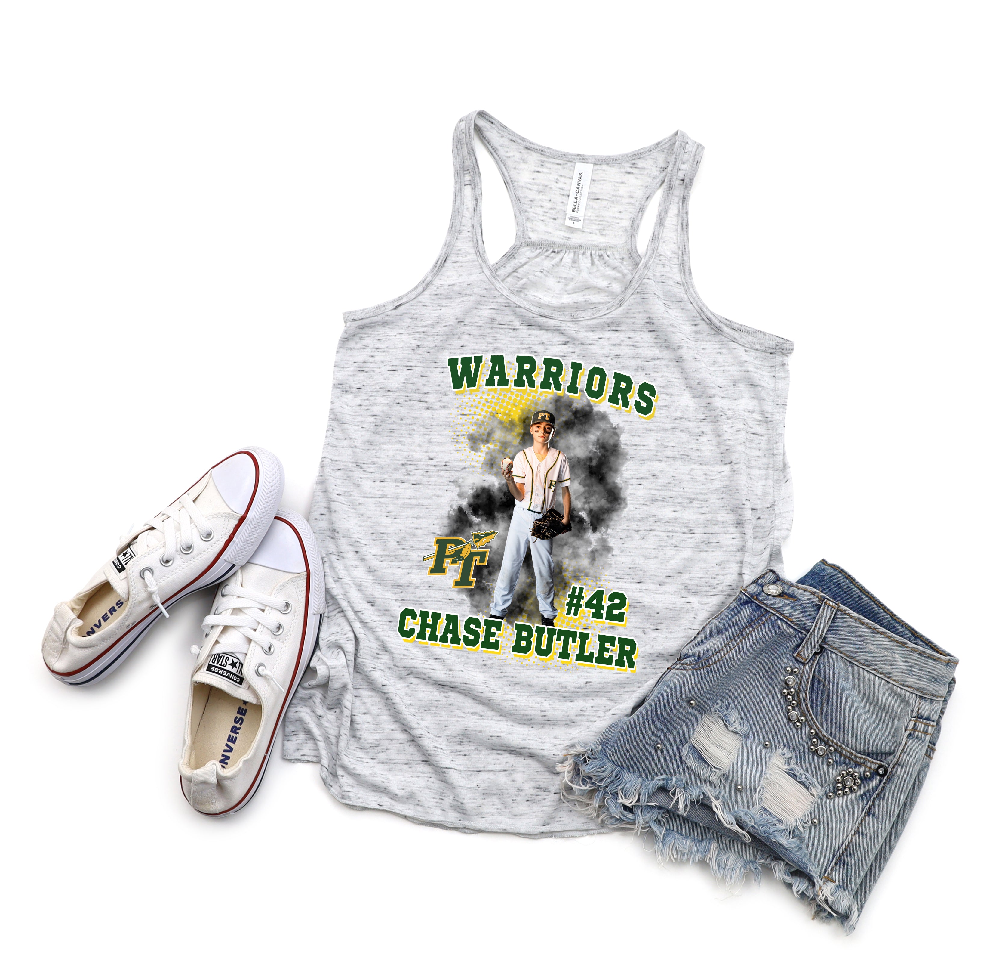 Custom Photo Player - Flowy Tank – MB Apparel & More
