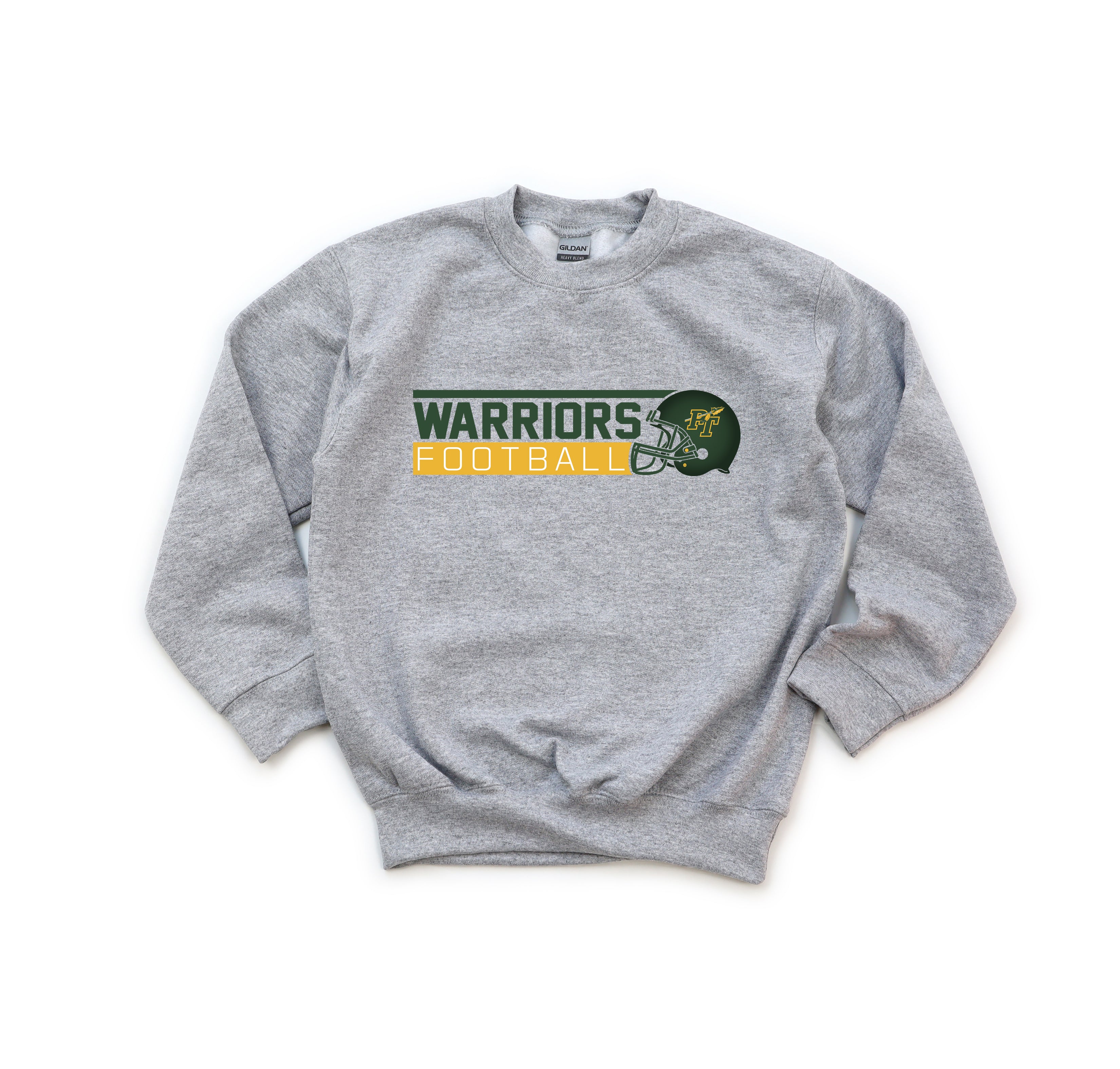Warriors Football - Youth Crew Sweatshirt – MB Apparel & More
